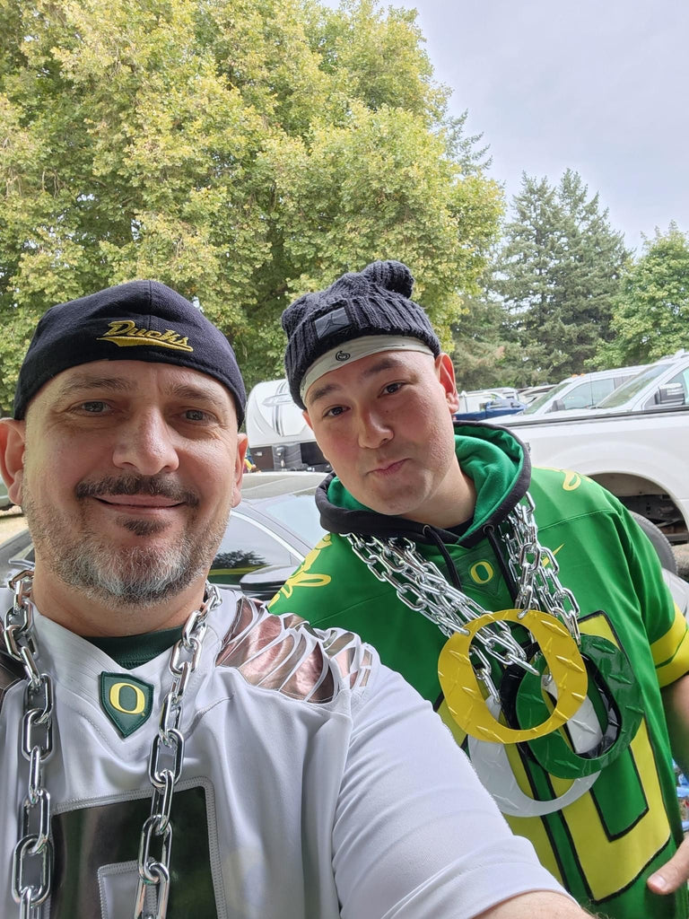 Large Yellow Ducks O Diamond Plate Necklace Chrome Chain – Collegiate ...