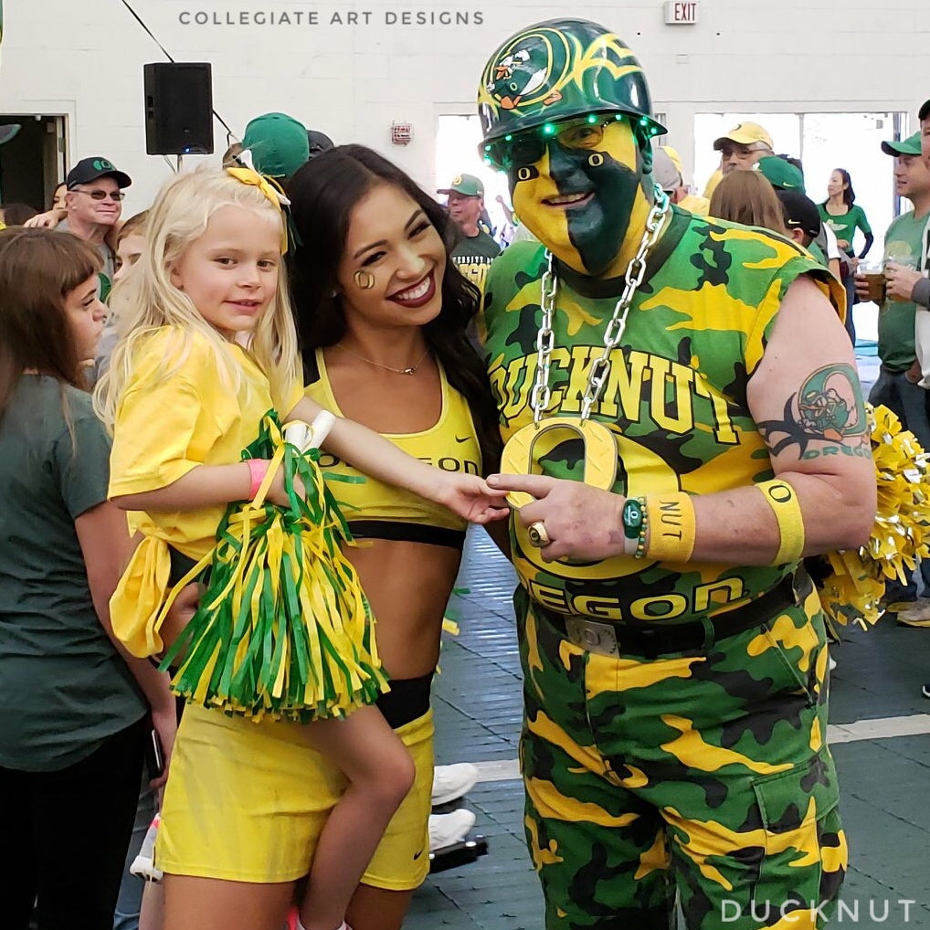 Large Yellow Ducks O Diamond Plate Necklace Chrome Chain – Collegiate ...