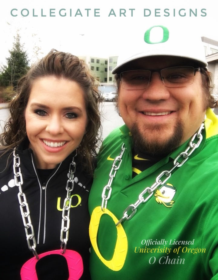 Large Yellow Ducks O Diamond Plate Necklace Chrome Chain – Collegiate ...