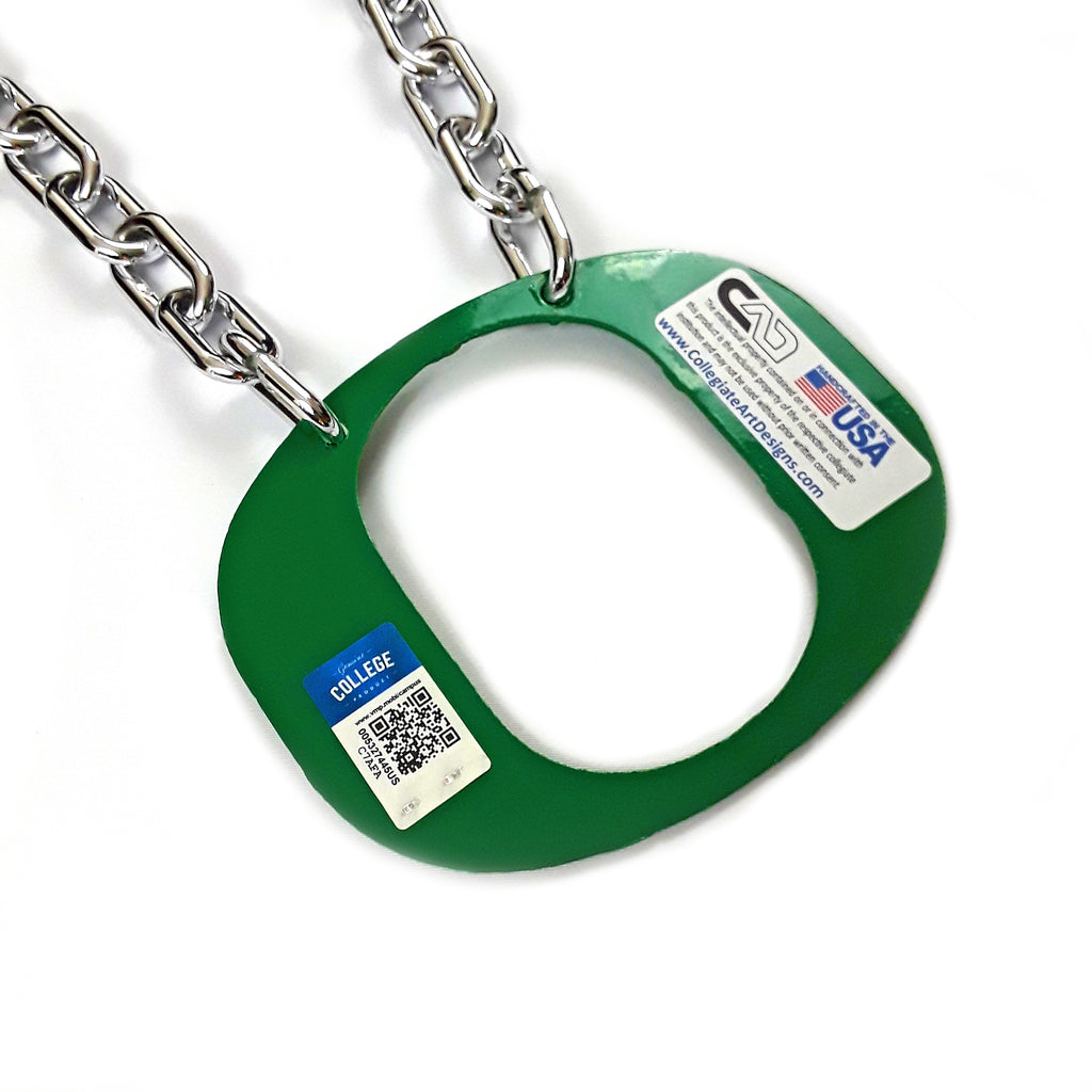 Large Green Ducks O Chrome Chain Diamond Plate O Chain Necklace ...