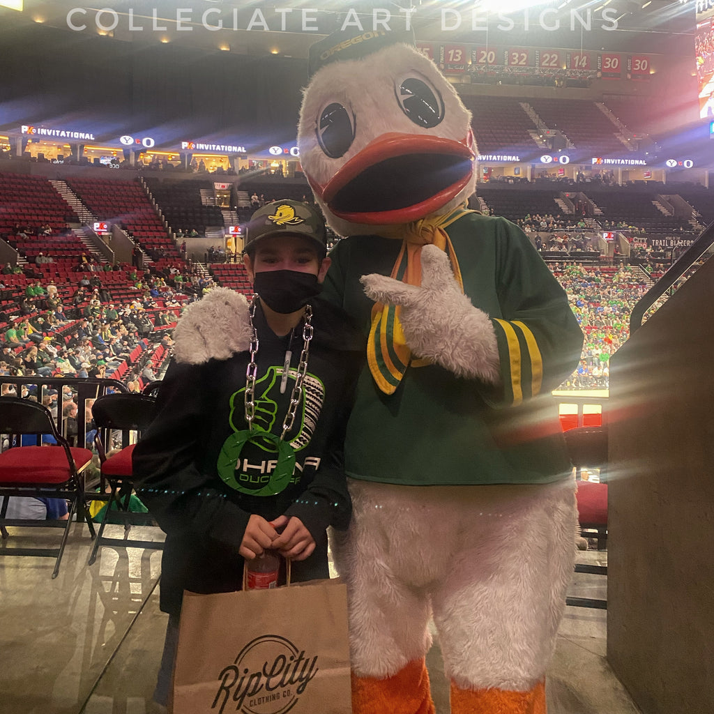 Large Green Ducks O Chrome Chain Diamond Plate O Chain Necklace ...