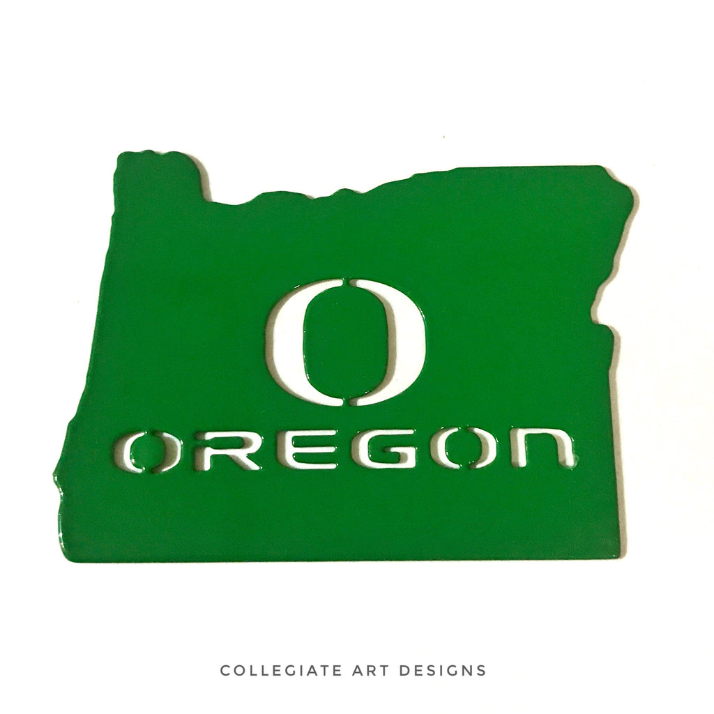 O-Oregon In Oregon - Green - Magnet – Collegiate Art Designs
