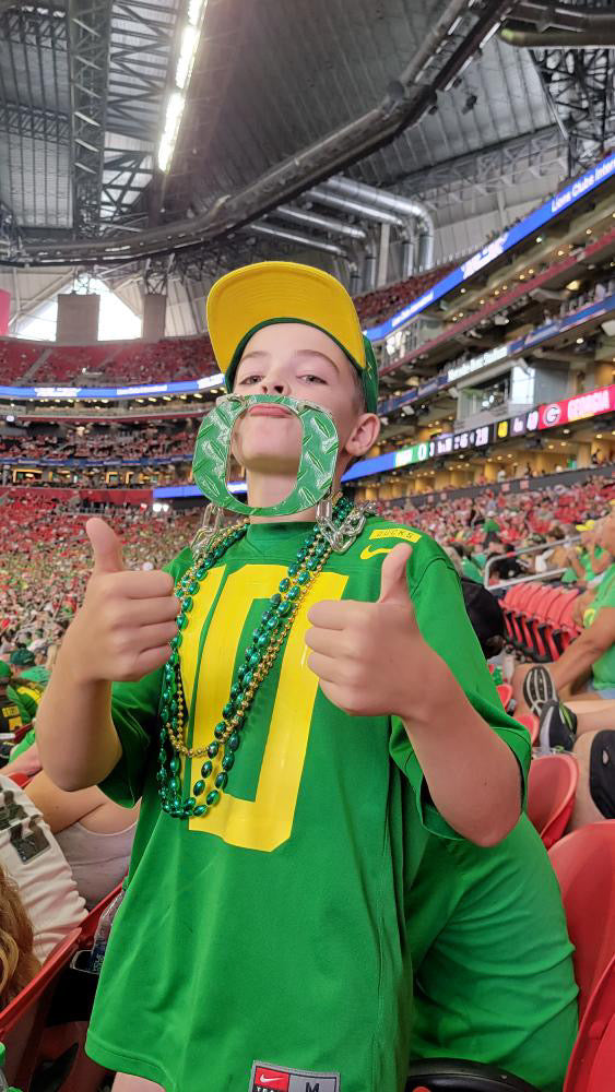 Large Green Ducks O Chrome Chain Diamond Plate O Chain Necklace ...