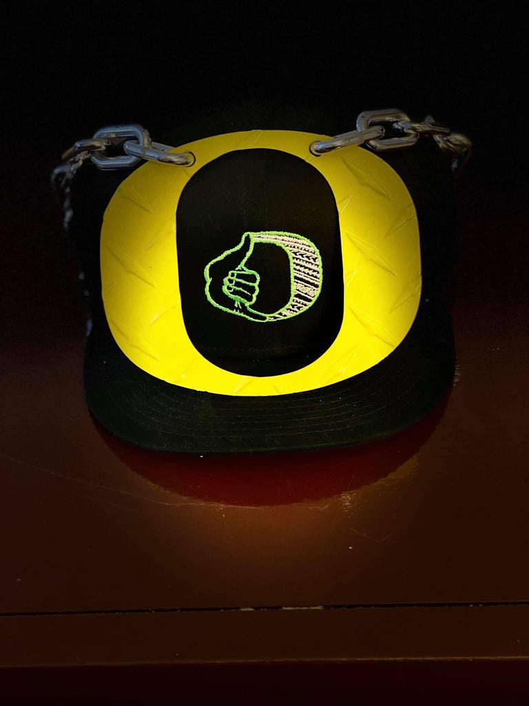 Large Yellow Ducks O Diamond Plate Necklace Chrome Chain – Collegiate ...