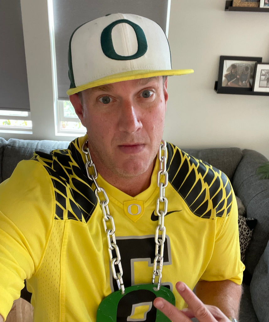 Large Green Ducks O Chrome Chain Diamond Plate O Chain Necklace ...